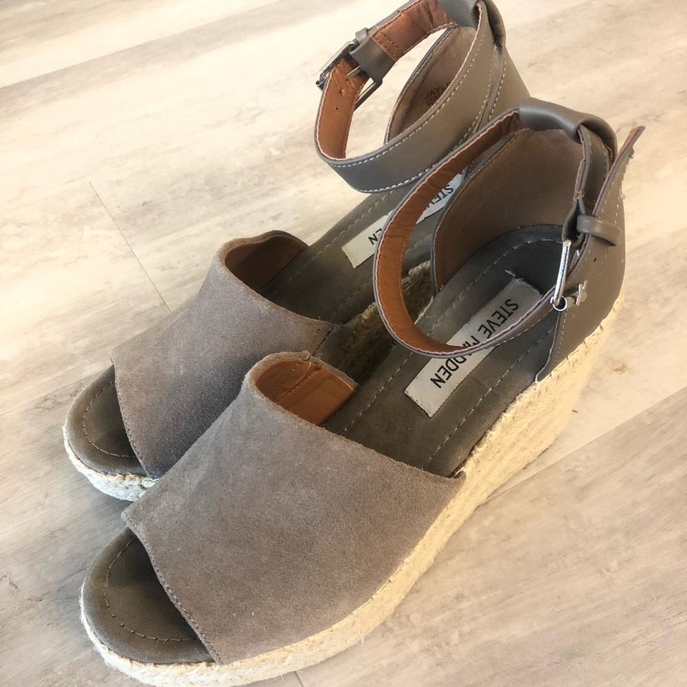 Steve Madden Jaylen Espadrille Platform Wedge - Gem